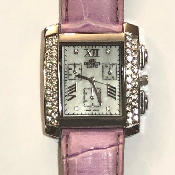 Denacci | Accessories | Denacci Womens Pink Watch Wrhinestones | Poshmark